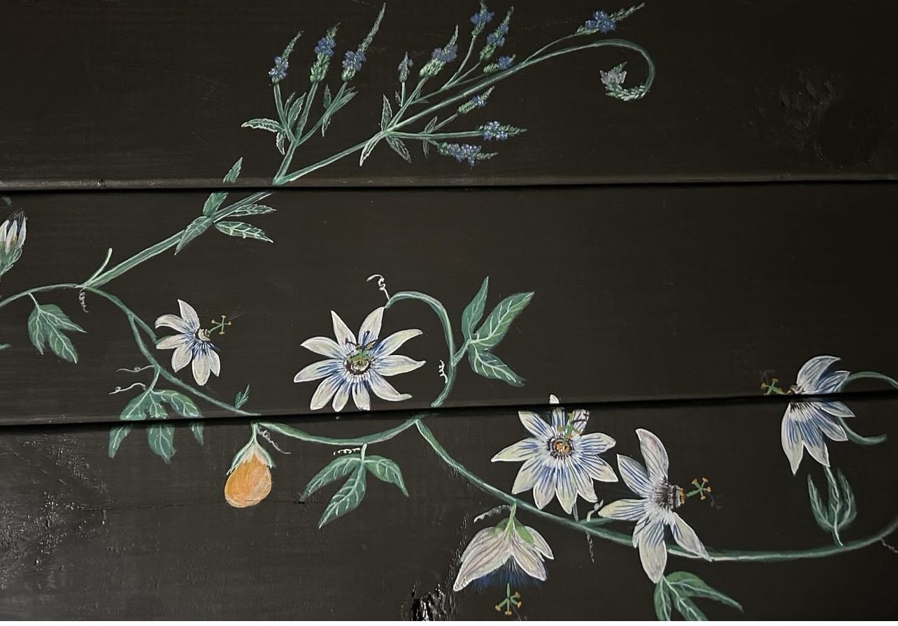 Celebrating Local Folk Art: Sarah Ambrose’s Hand-Painted Bench Panels ...